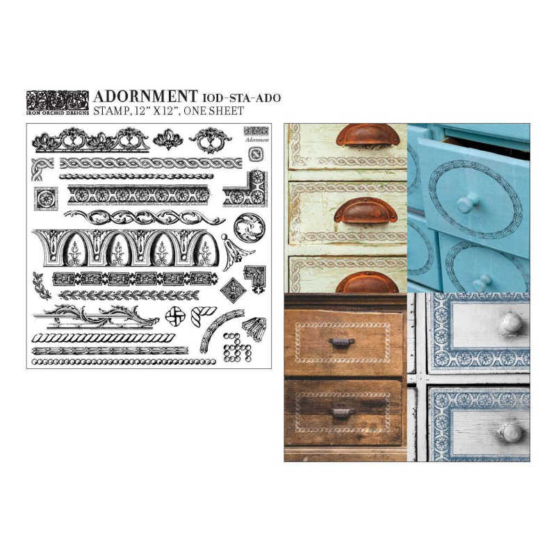 Adornment IOD Decor Stamp (12″X12″) – Raggs to Riches
