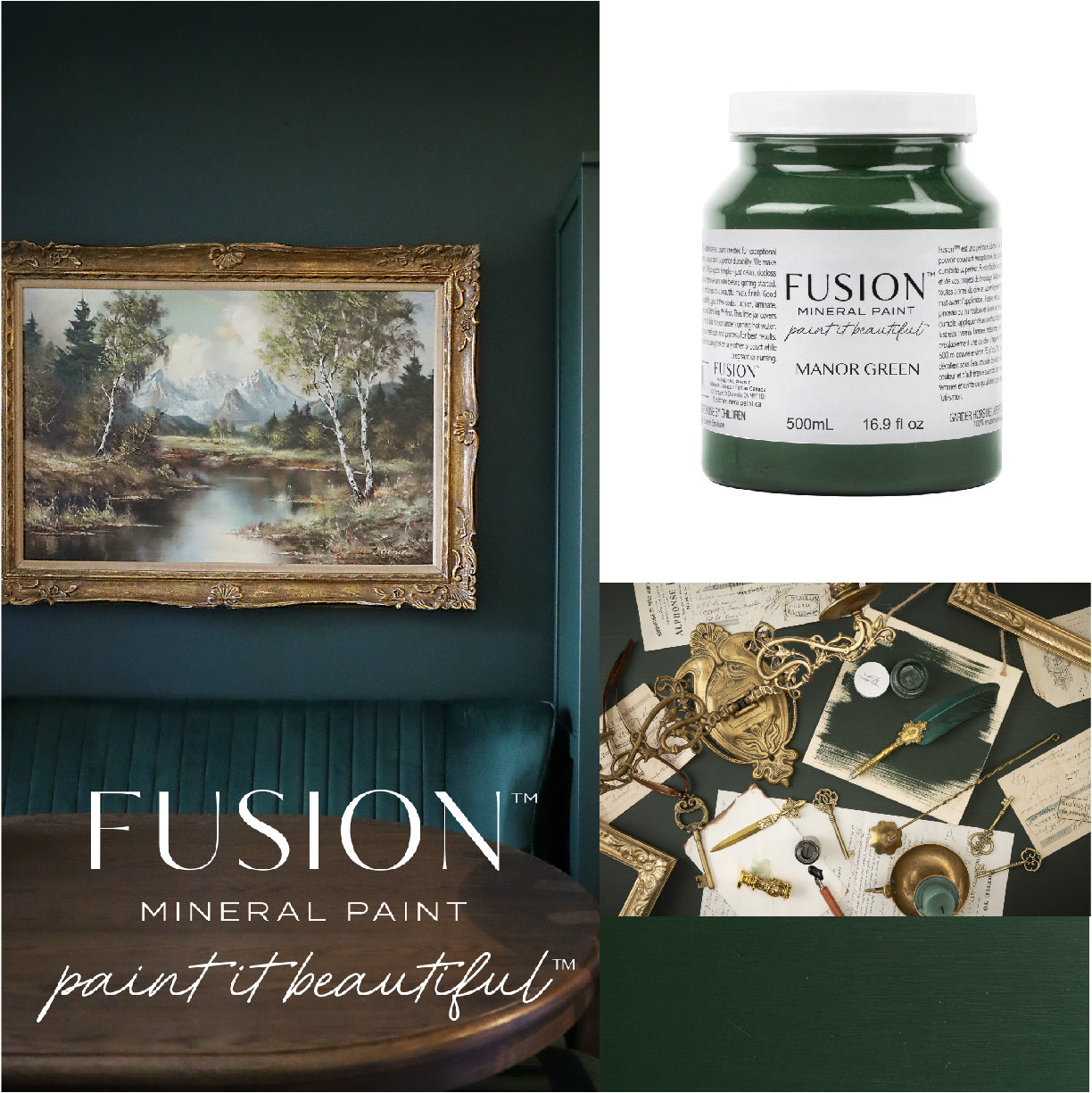 Manor Green - Fusion Mineral Paint – Raggs to Riches